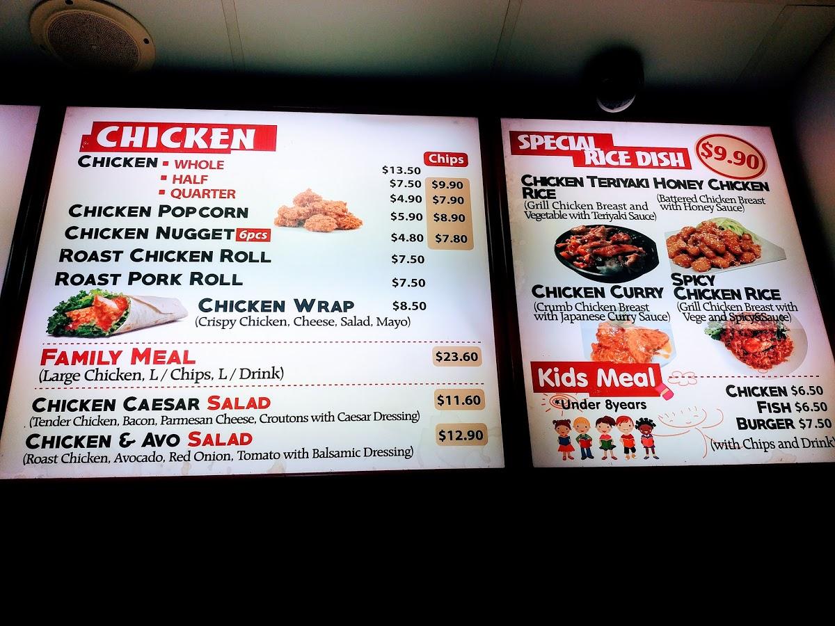 Menu at Chicken Baron Carvery, Upper Coomera