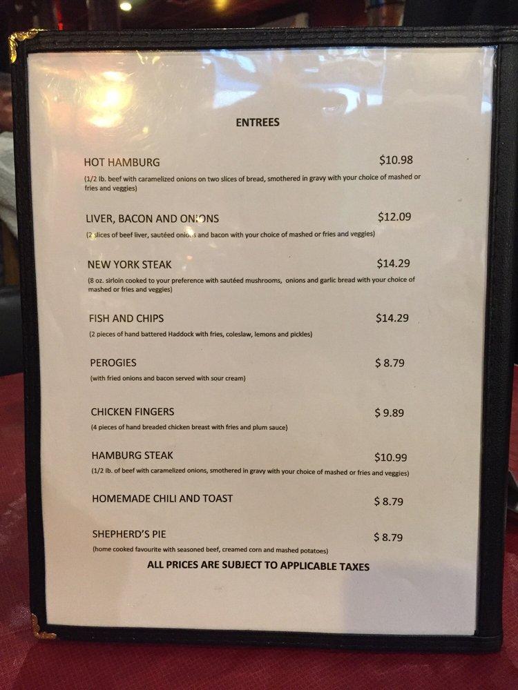 Menu at Moneta Bar & Grill, Timmins