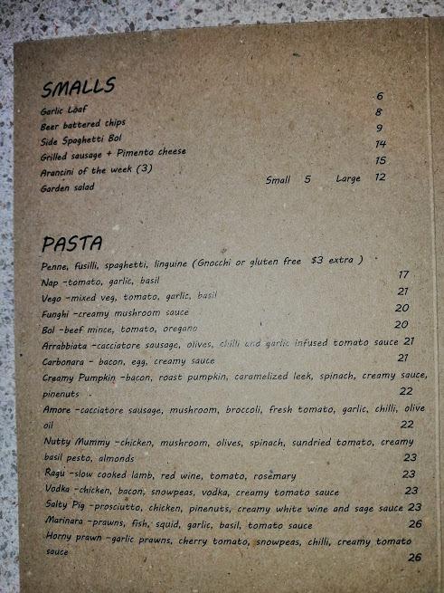 Menu at Olive And Oscars restaurant, Applecross