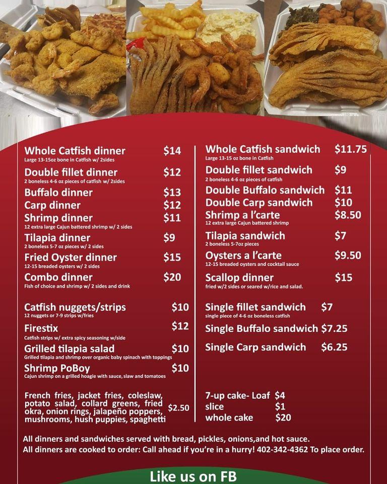 Menu at Get N Go Fish restaurant, Omaha