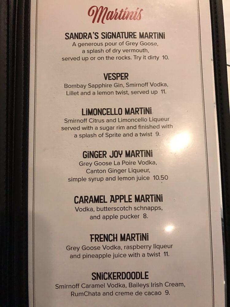 Menu at Sandra's on the Park pizzeria, Hales Corners