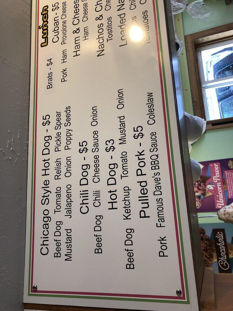 Menu at Butternut Ice Cream and Treats, Butternut