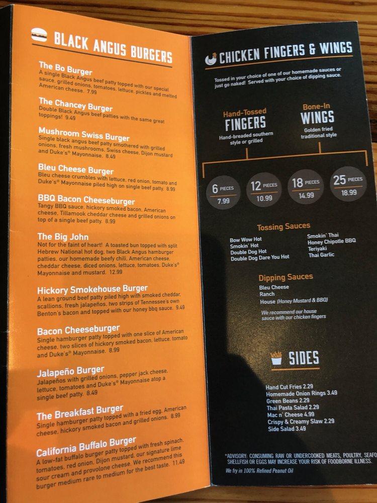 Menu at Double Dogs pub & bar, Lexington