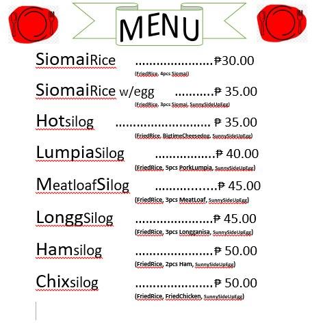 Menu at LV BURGERIA restaurant, City of Iriga, CCM6+RQ2
