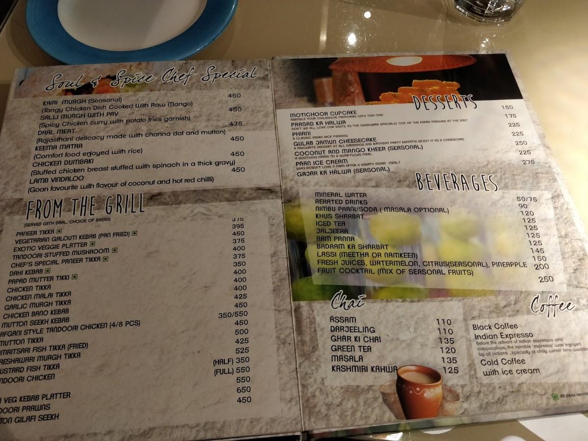 Menu at Soul & Spice co., Gurugram, club house