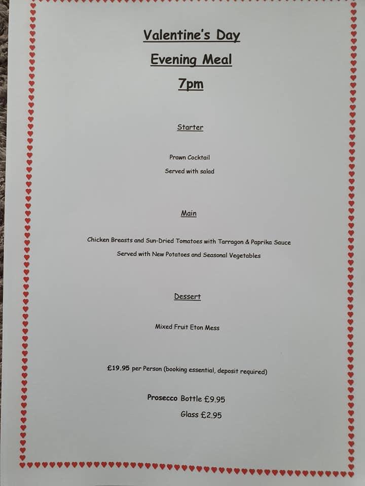 Menu at Titchfield Teahouse cafe, Mansfield