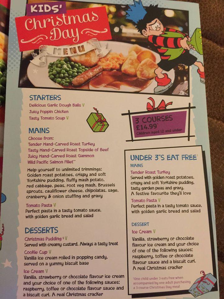 Menu at Bicester Brewers Fayre restaurant, Bicester