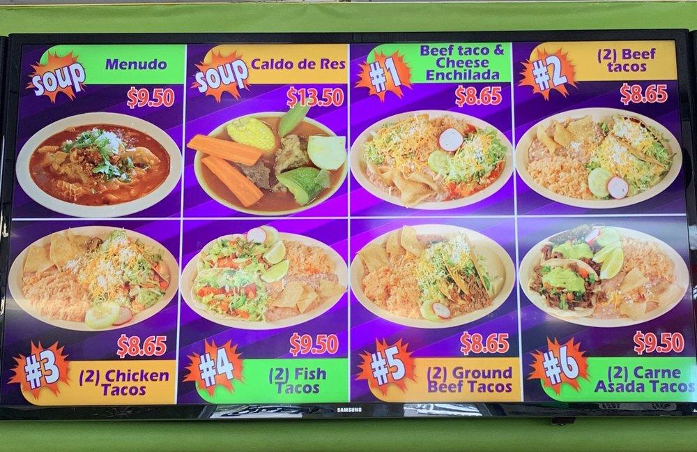 Menu at Mauricio's Taco Shop restaurant, Colorado Springs, Austin ...