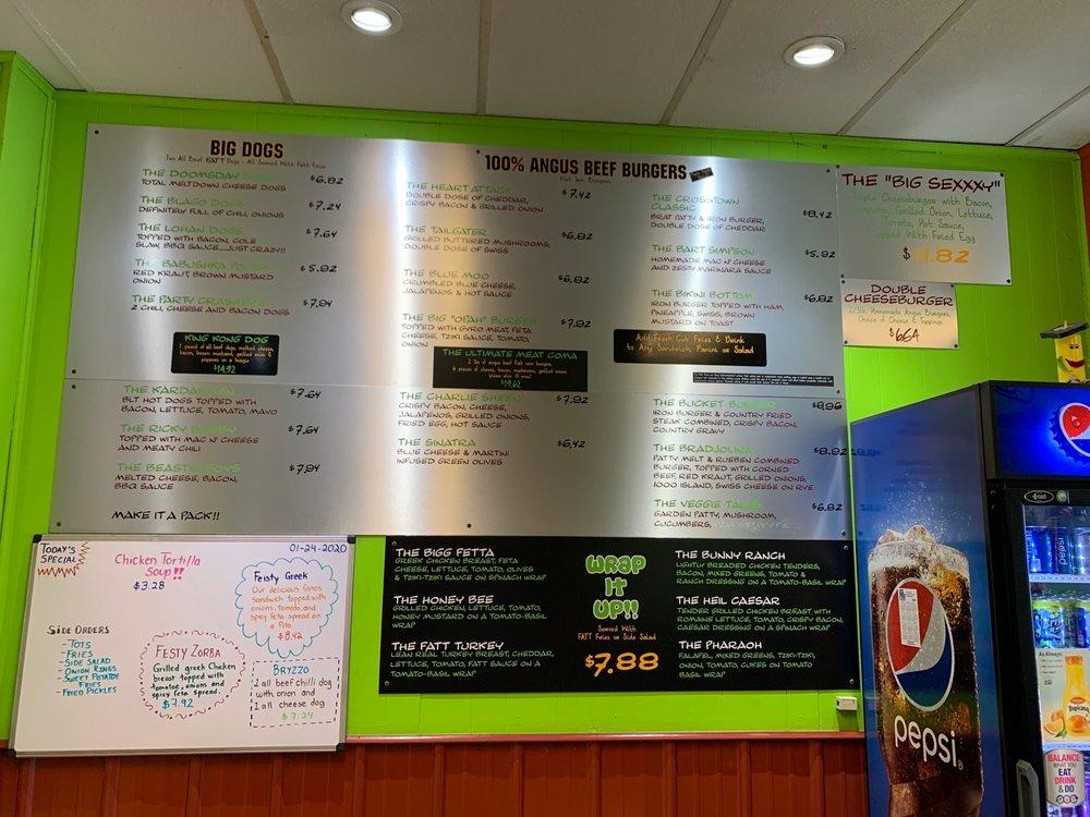 Menu at Fatt Mustard Cafe, Elk Grove Village