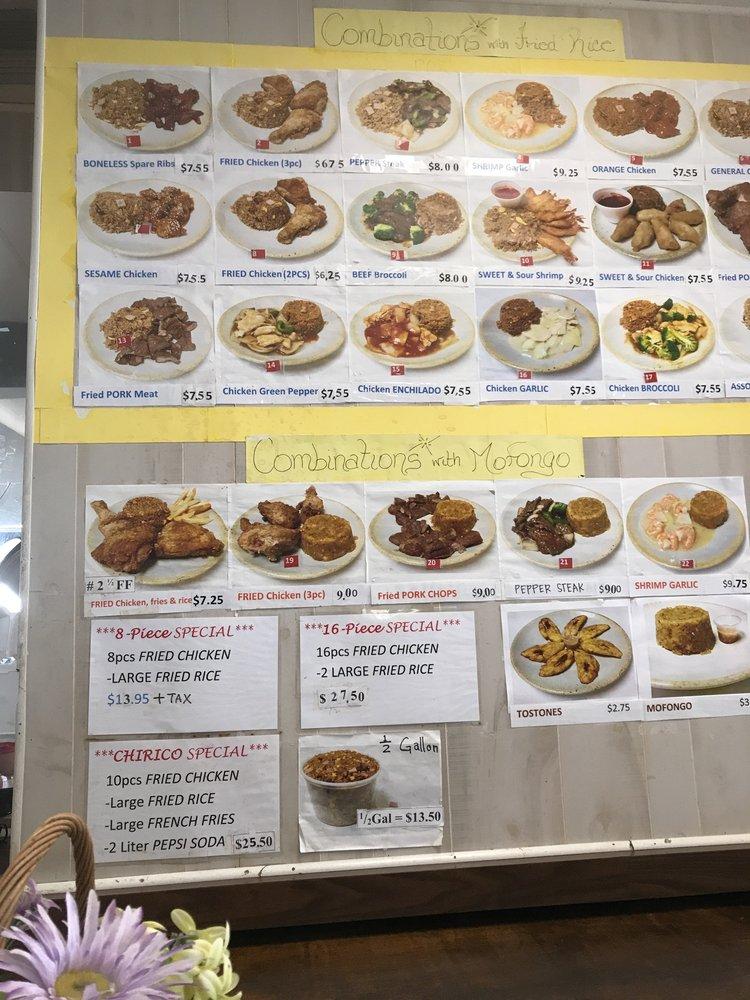 Menu at Chirico Fast Food, Orlando