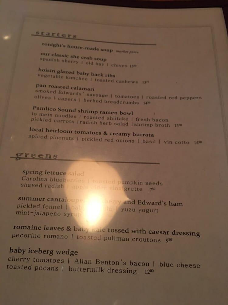 Menu at The Blue Point pub & bar, Duck