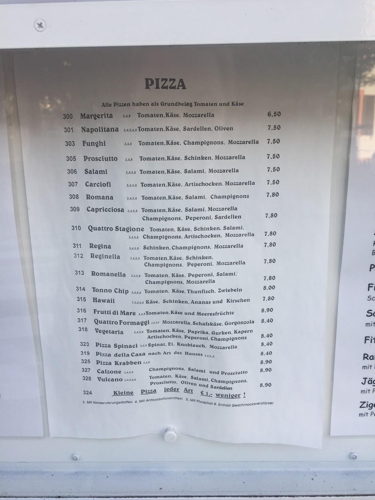 Menu at Cafe Classico Restaurant Pizzeria, Schopfheim