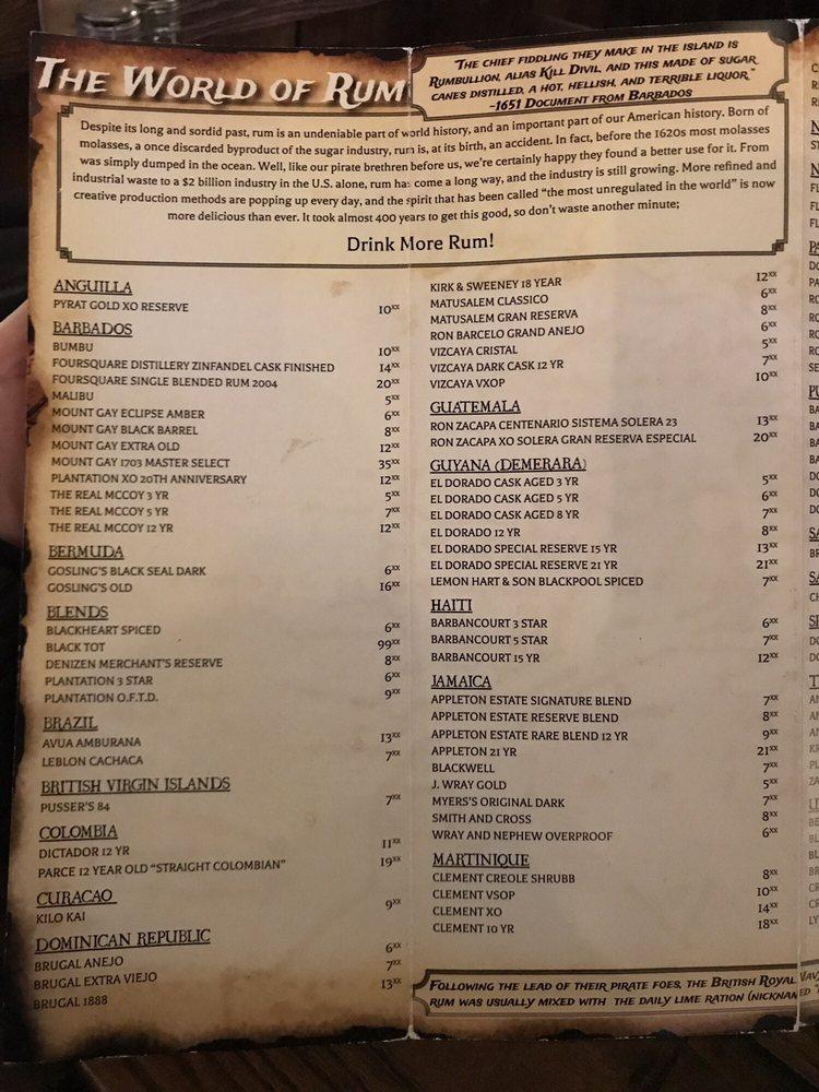 Menu at Mutiny Scratch Kitchen & Fresh Bar - Elkridge, Elkridge