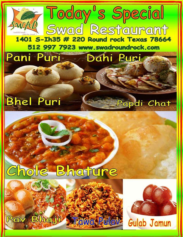 Menu at Swad Indian Vegetarian Restaurant, Round Rock, S I-35 Frontage ...