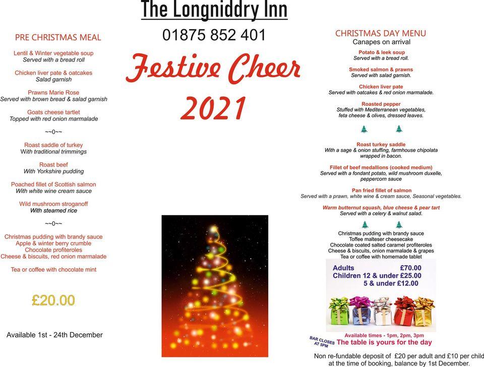 Carta del pub y bar The Longniddry Inn, Longniddry