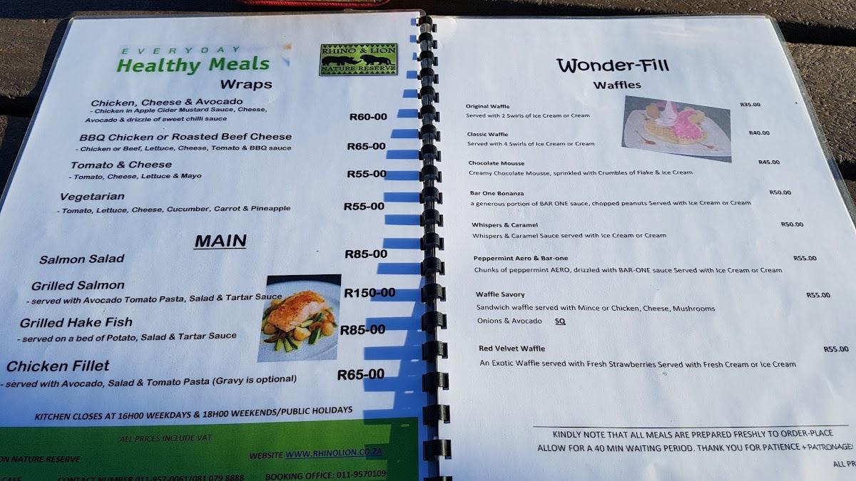 Menu at Neck & Deck Restaurant, Krugersdorp