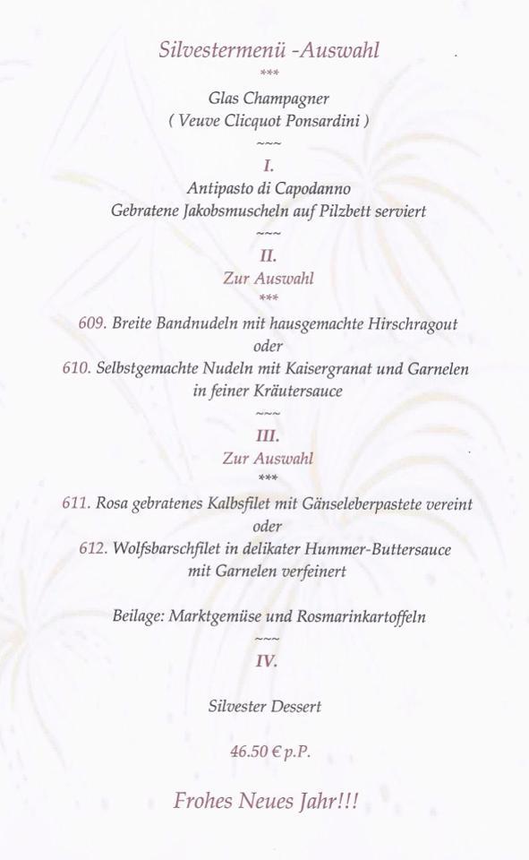 Speisekarte von Restaurant Il Doge, Frankfurt am Main