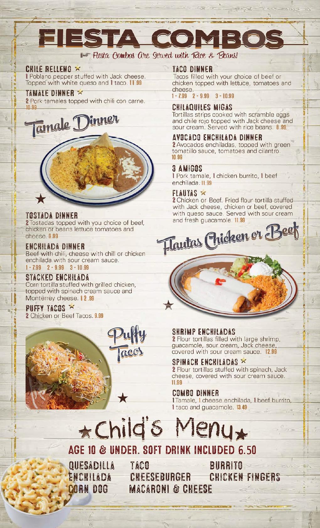 Menu at Tijuana's Grill & Cantina restaurant, Bixby, S Memorial Dr