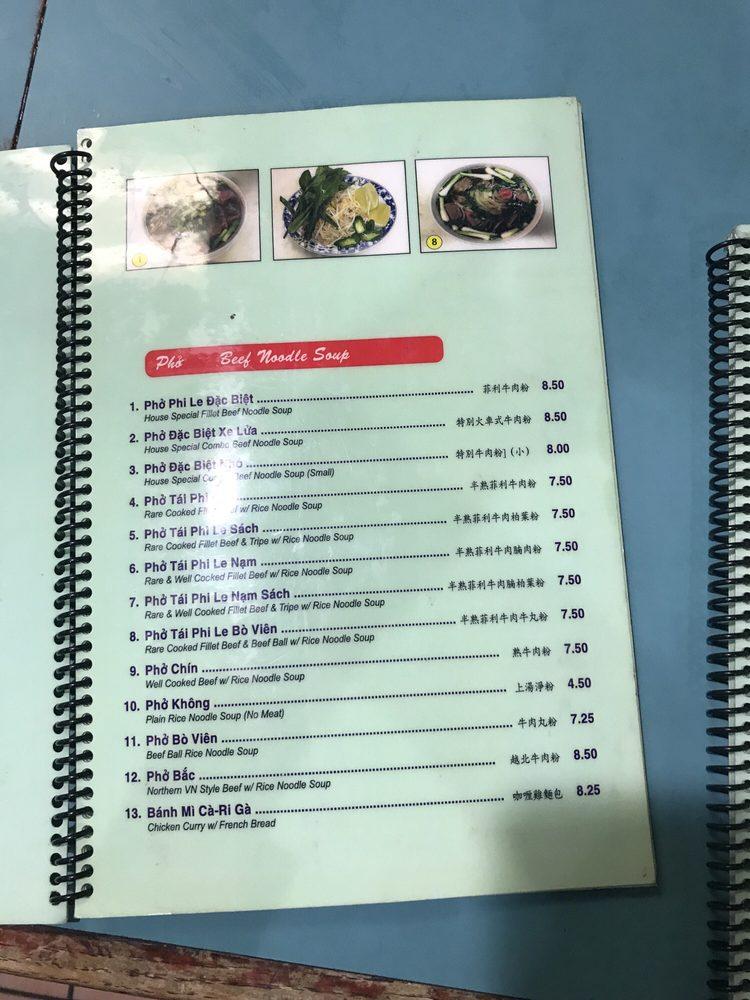 Menu at Com Tam Ninh Kieu restaurant, Rosemead