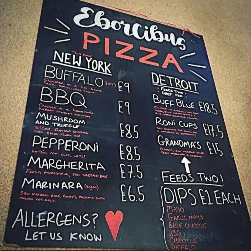 Menu at Corner Pin pub & bar, York