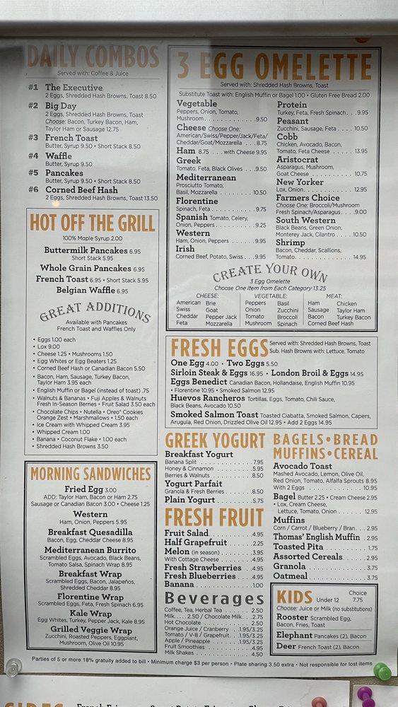 Menu at Daily Treat Restaurant, Ridgewood