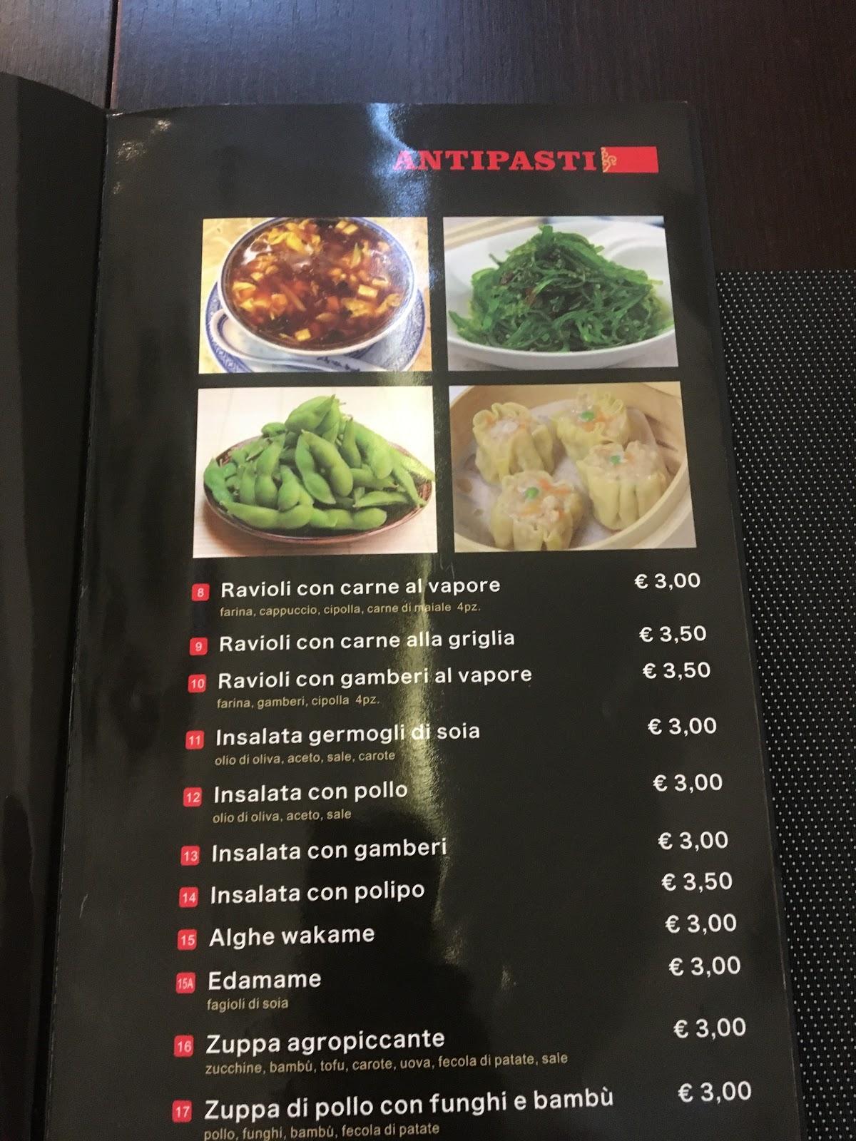 Speisekarte von La Giada restaurant, Tarent