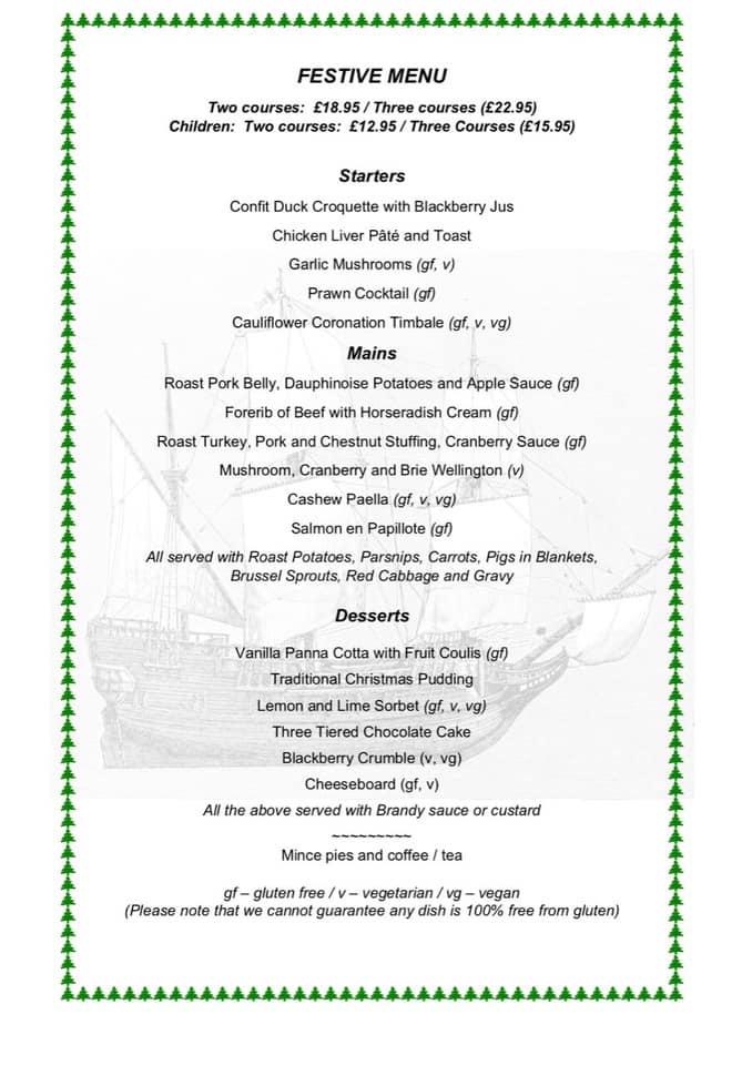 Menu at The Mayflower pub & bar, High Wycombe