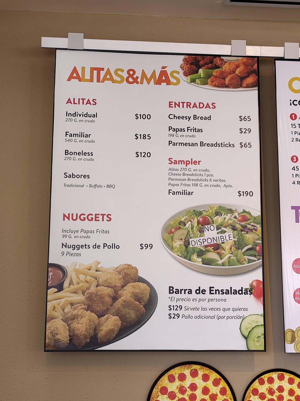 Carta de pizzería Chuck E. Cheese's Querétaro Juriquilla, Santiago de ...