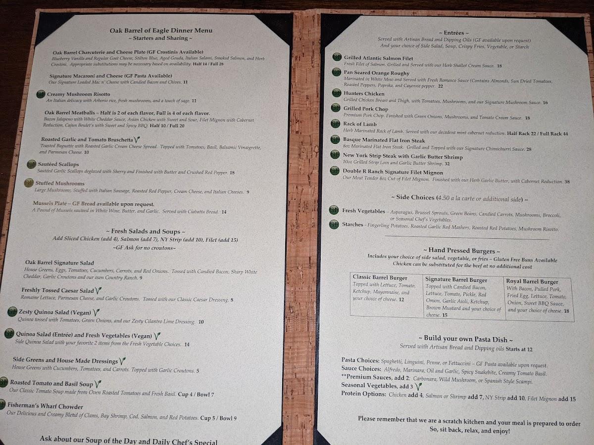 Oak Barrel Of Eagle Restaurant And Lounge at Elizabeth Neace blog