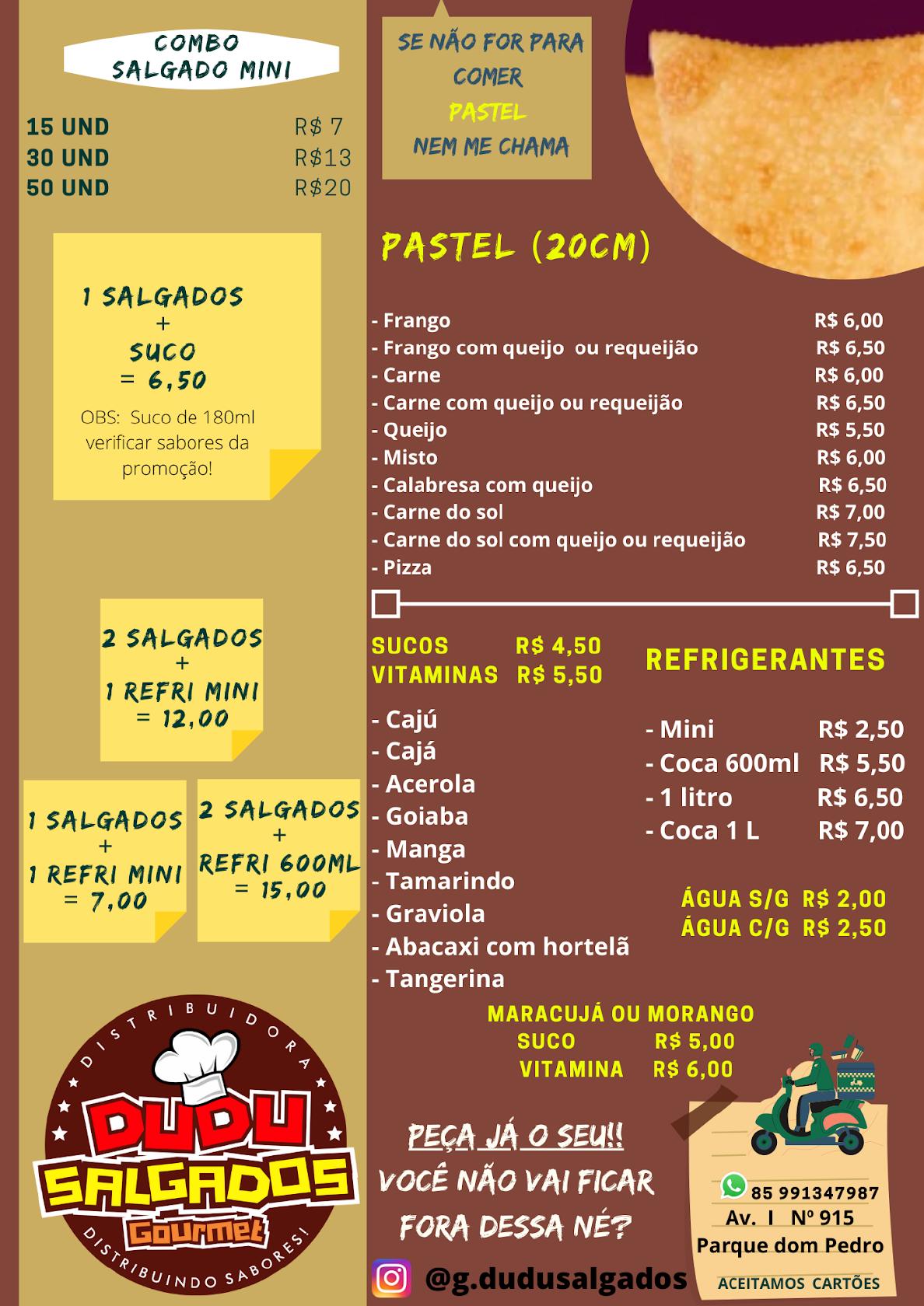 Menu em Dudu Salgados Gourmet pub & Bar, Fortaleza