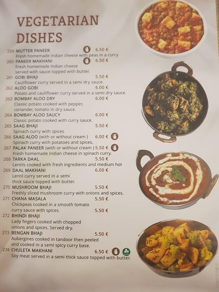Menu at Punjab Sizzling restaurant, Acantilados de los Gigantes