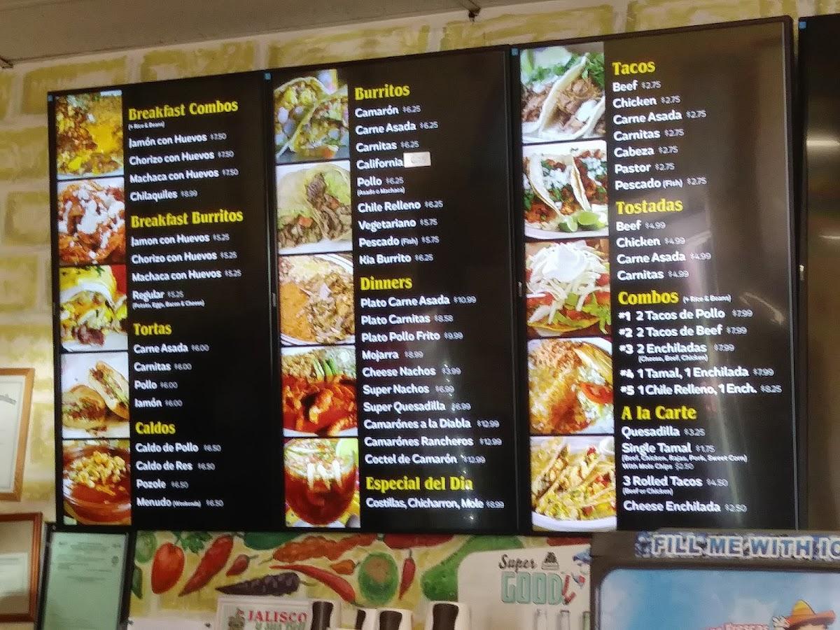 Menu at El Nopalito Restaurant, Encinitas, 582 Santa Fe Dr