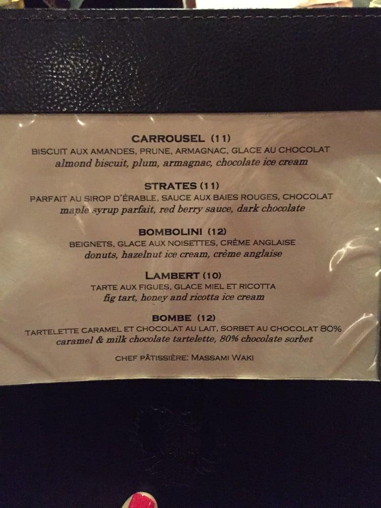 Menu au Le Club Chasse et Pêche, Montréal, 423 Rue Saint-Claude