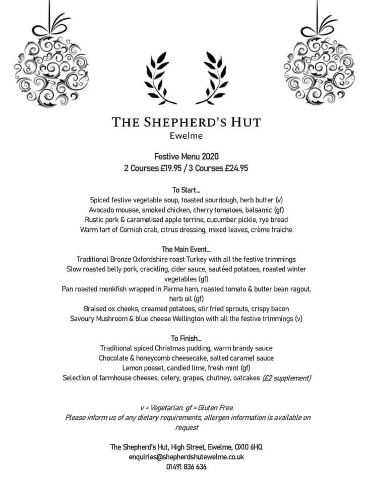 Menu at The Shepherds Hut pub & bar, Wallingford