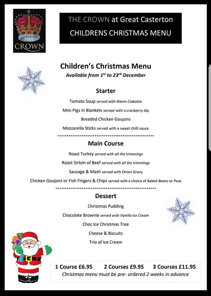 Menu at The Crown pub & bar, Stamford