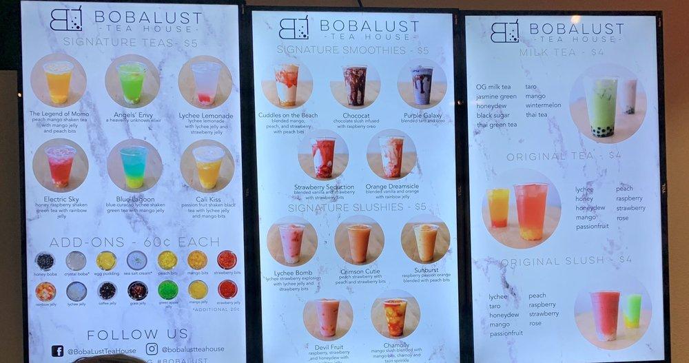 Menu at BobaLust pub & bar, Tukwila