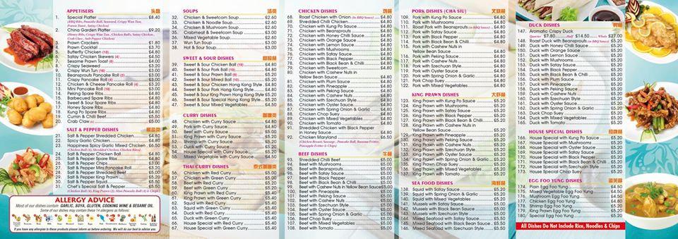 Menu at Mr J Express fast food, Elgin