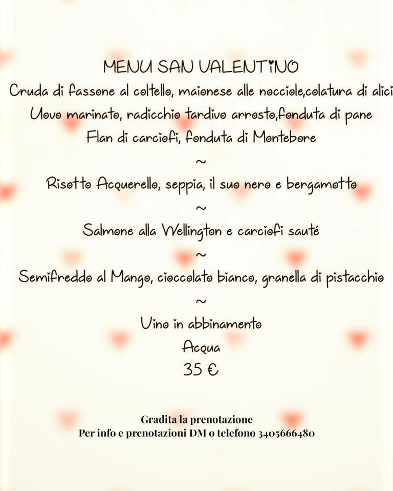 Menu at Duma C'anduma restaurant, Solero