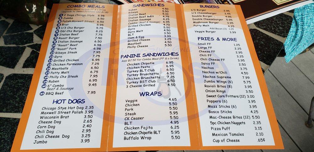 Menu at Roost 59 BBQ, Lake Villa