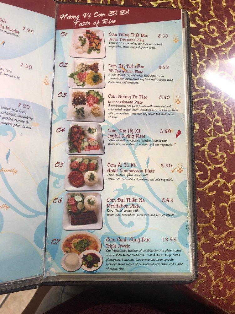 Menu at Bodhi Bowl restaurant, Sacramento