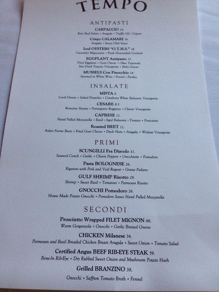 Menu at Angeline pub & bar, Buffalo