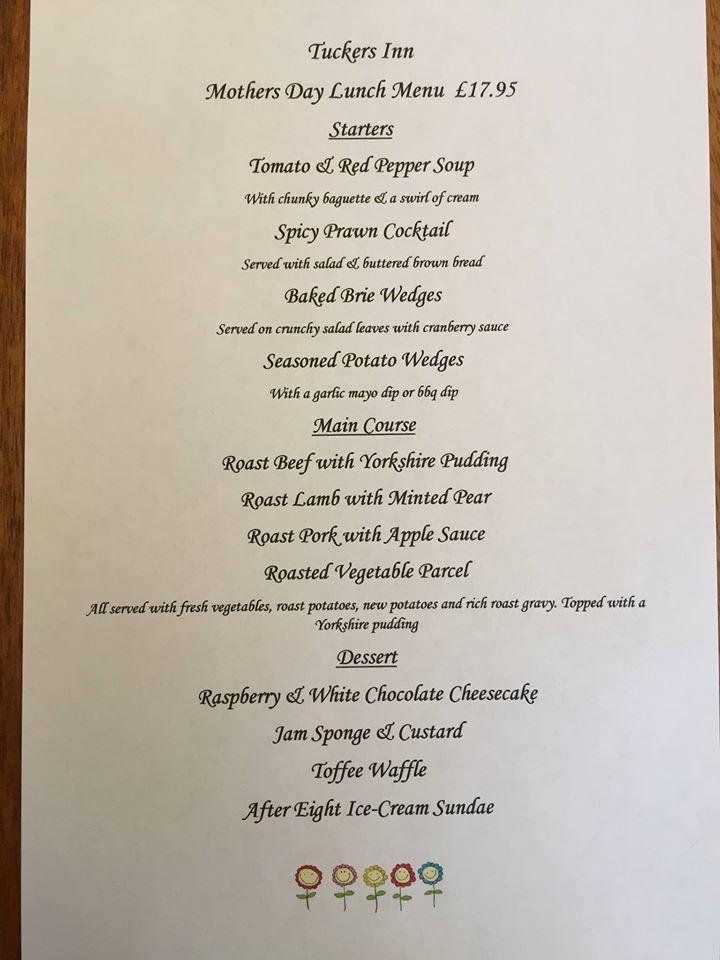 Menu at Tuckers Inn pub & bar, Invergordon