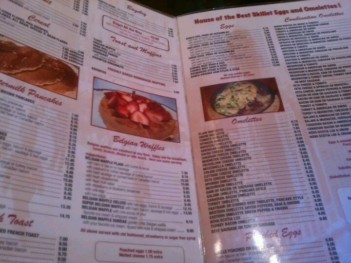 Menu at Waverly Diner restaurant, New York City