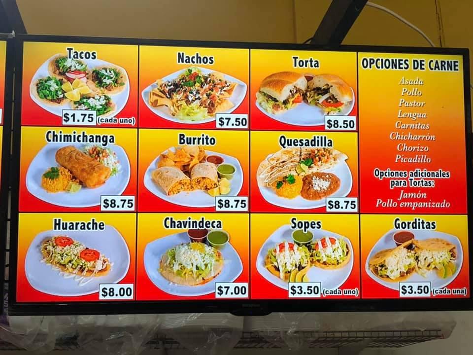 Menu at El Mercadito Restaurant, Hillsboro