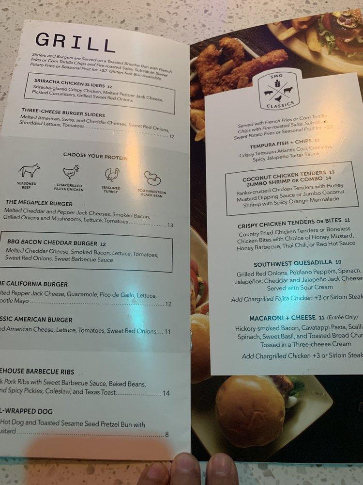 Menu at Studio Movie Grill restaurant, Duluth