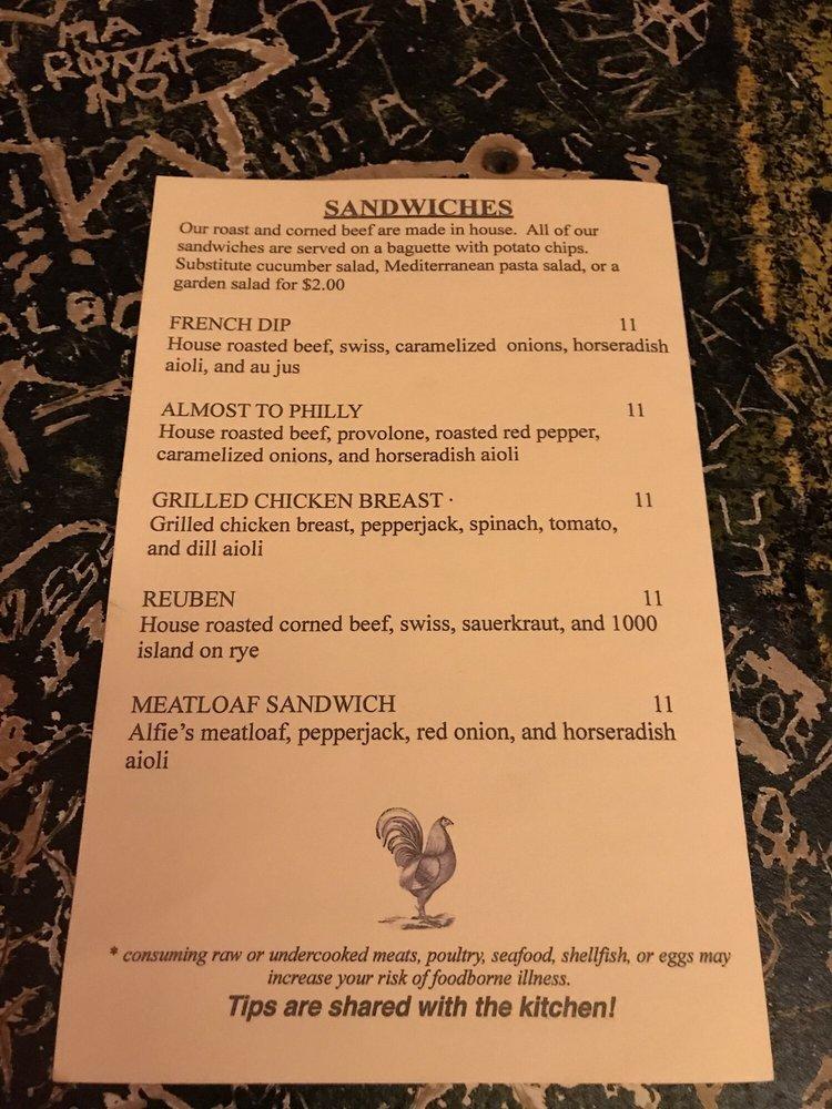 Menu at A Roadside Attraction pub & bar, Portland