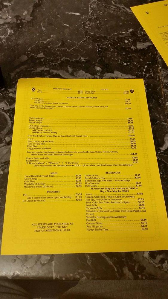 Menu at Collin's Diner restaurant, Canaan, 53 Main St