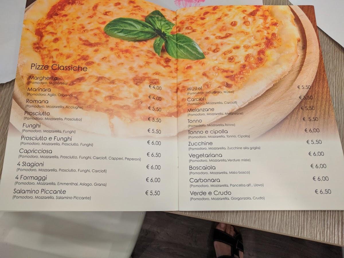 Menu at Da Martino pizzeria, Ca' degli Oppi