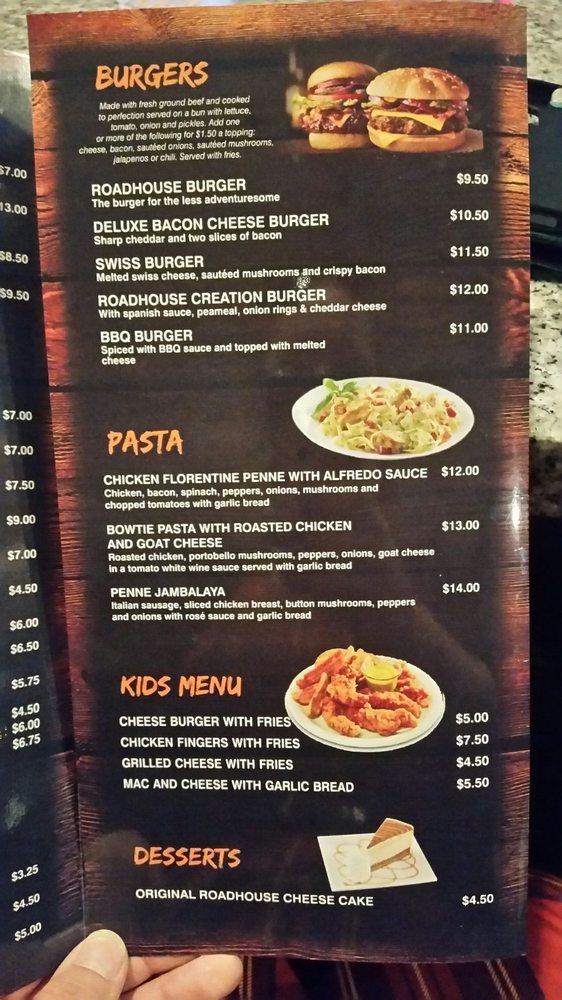 Menu at Karla’s Roadhouse pub & bar, Toronto, Kingston Rd