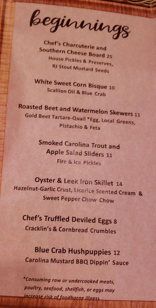 Menu at The Tulip Tree pub & bar, Spartanburg